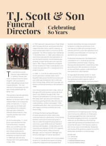 Events & Media - T J Scott & Son Funeral Directors